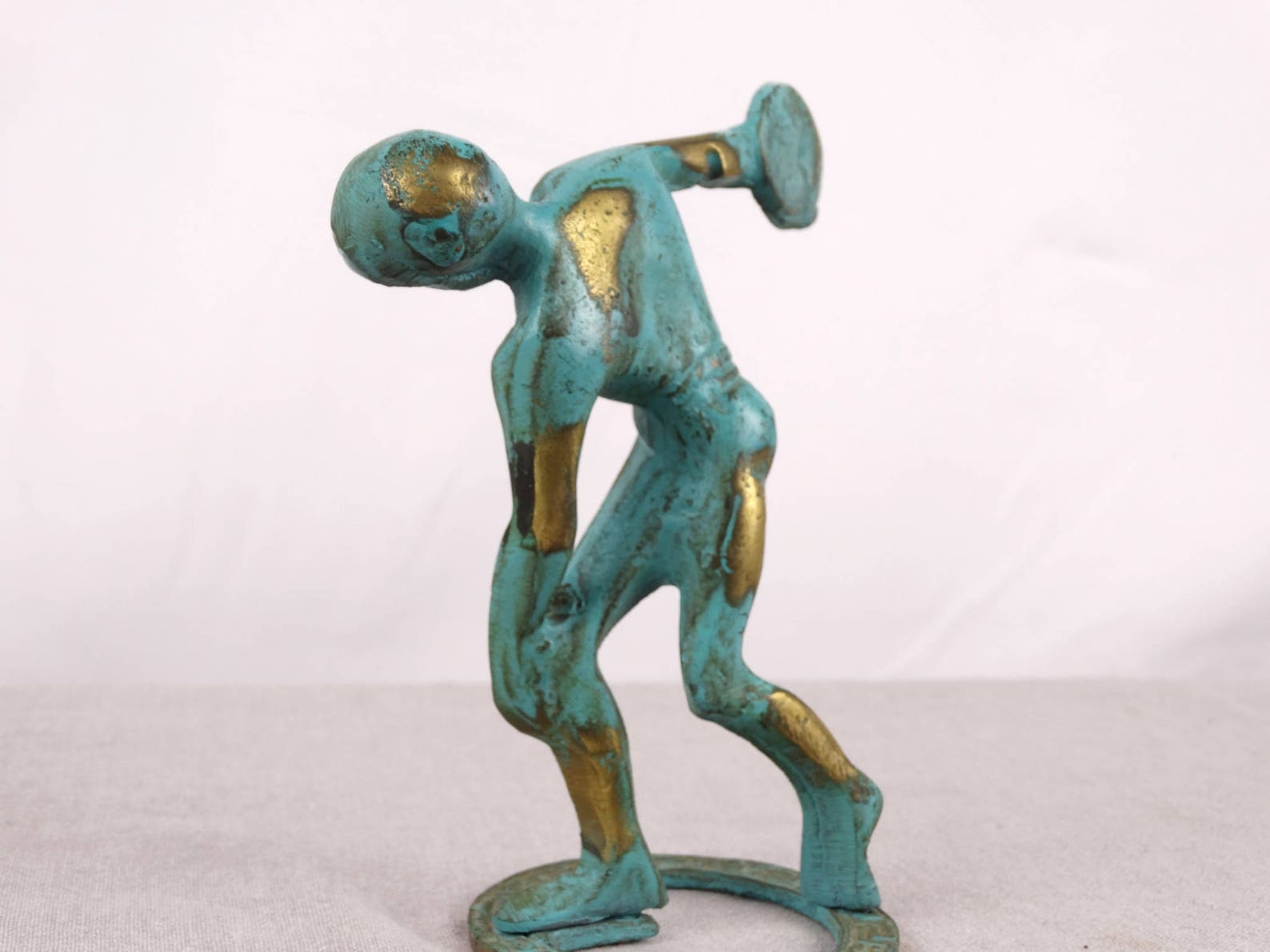 Museum Replica, Discobolus, Discus Thrower, Greek Bronze Statue, Greek ...