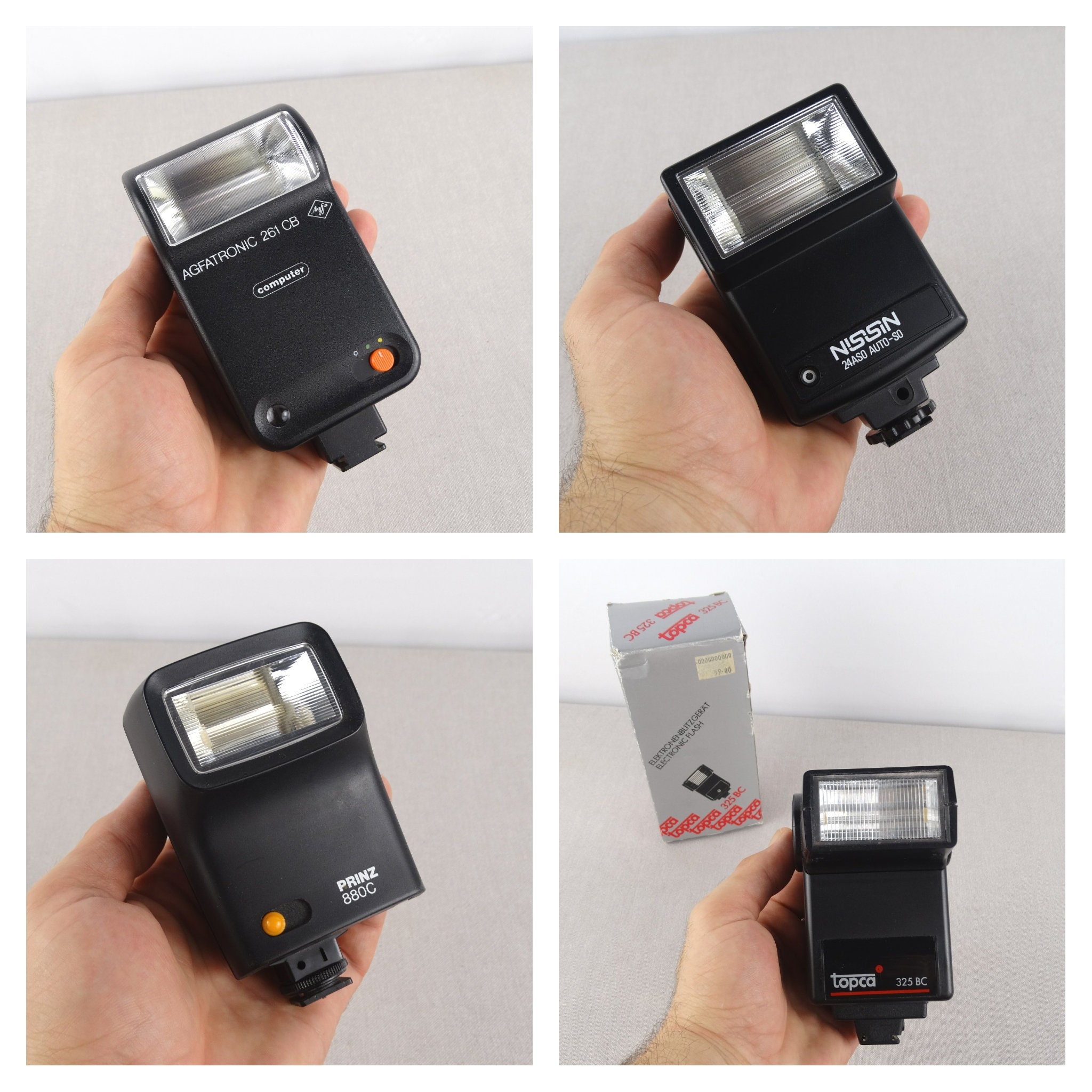Vintage Flashes Lot, Vintage Camera Flashes, Photo Camera Accessory ...