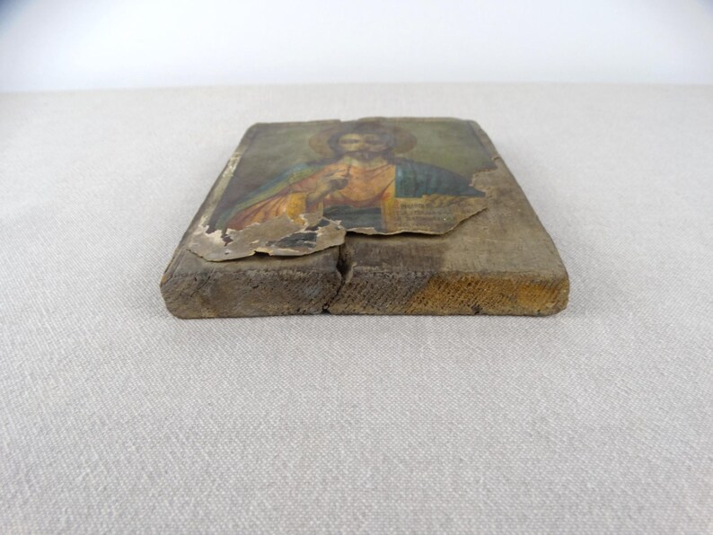Antique Religious Icon, Jesus Christ Icon, Catholic Decor, Religious ...