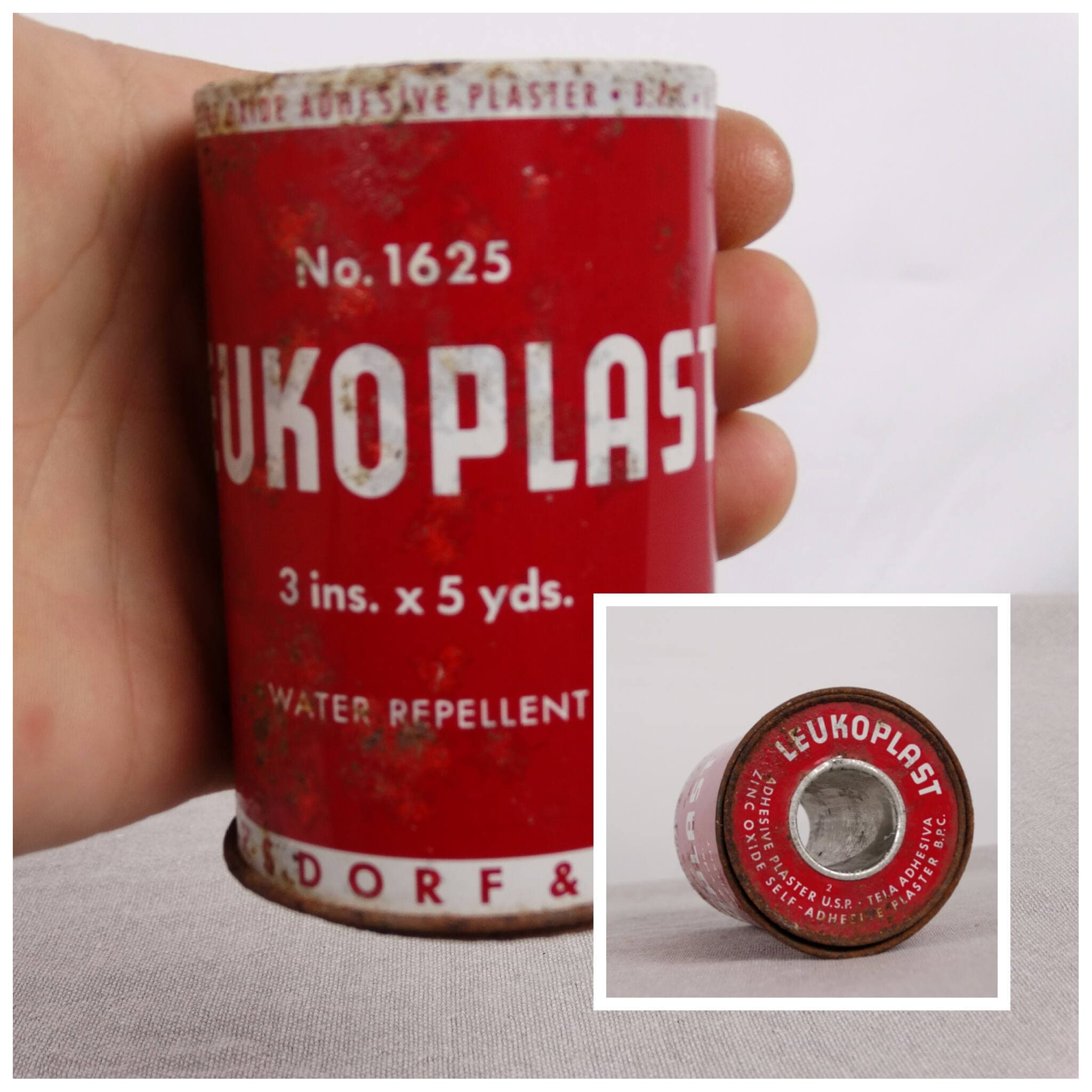 Leukoplast Bandage, Medical Tin Box, Pharmacy Tin, Medical Decor, First ...