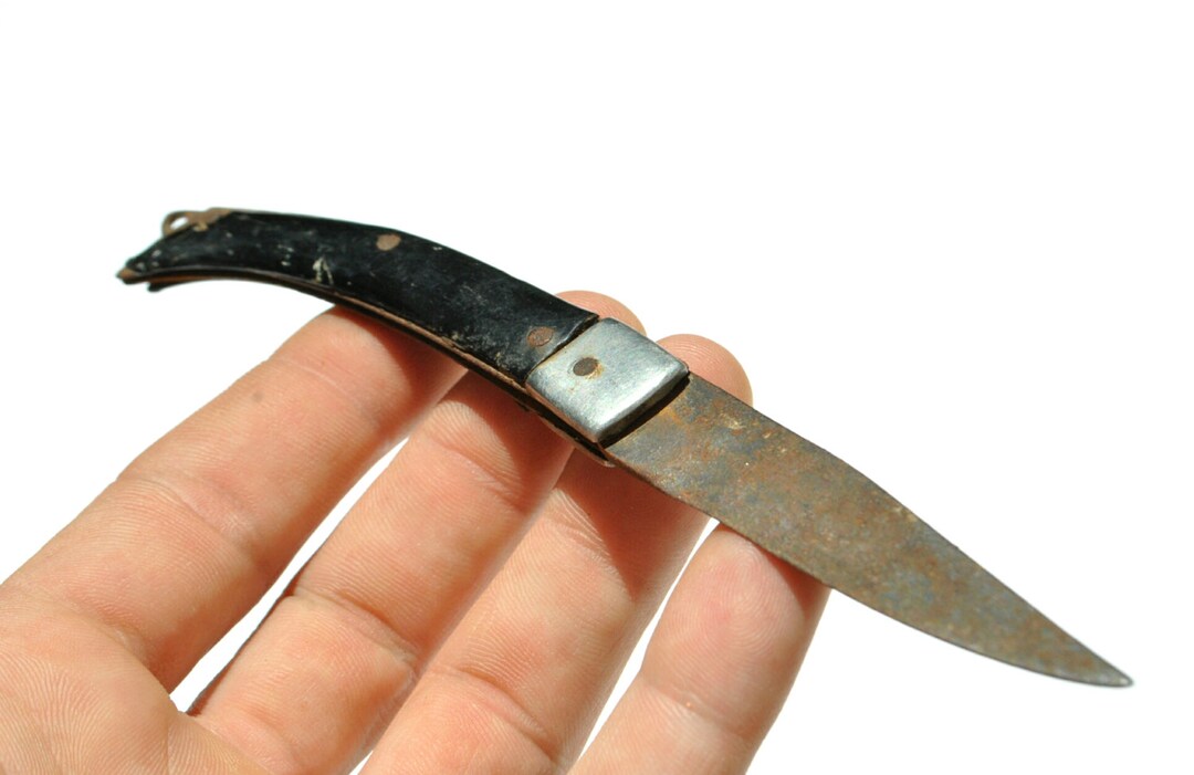 Rustic Pocket Knife, Bowie Knife, Old Folding Knife, Survival Knife ...