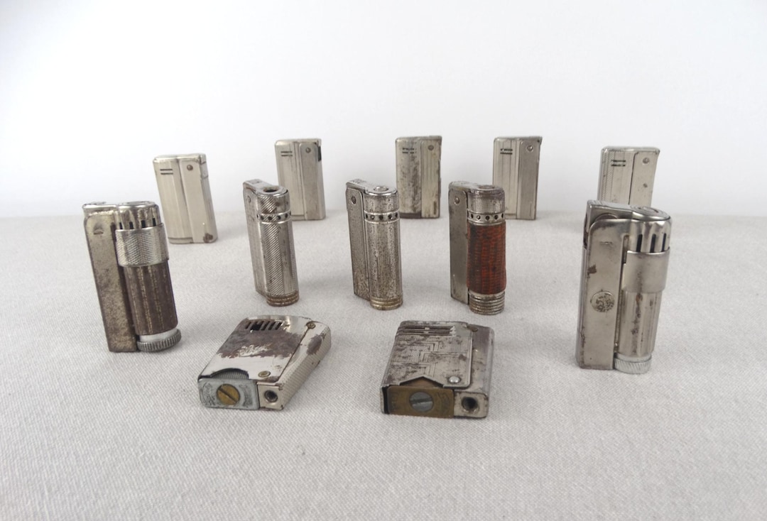 Set of 12 Imco Lighters for Parts, Imco Lighters Lot, Petrol Lighters ...