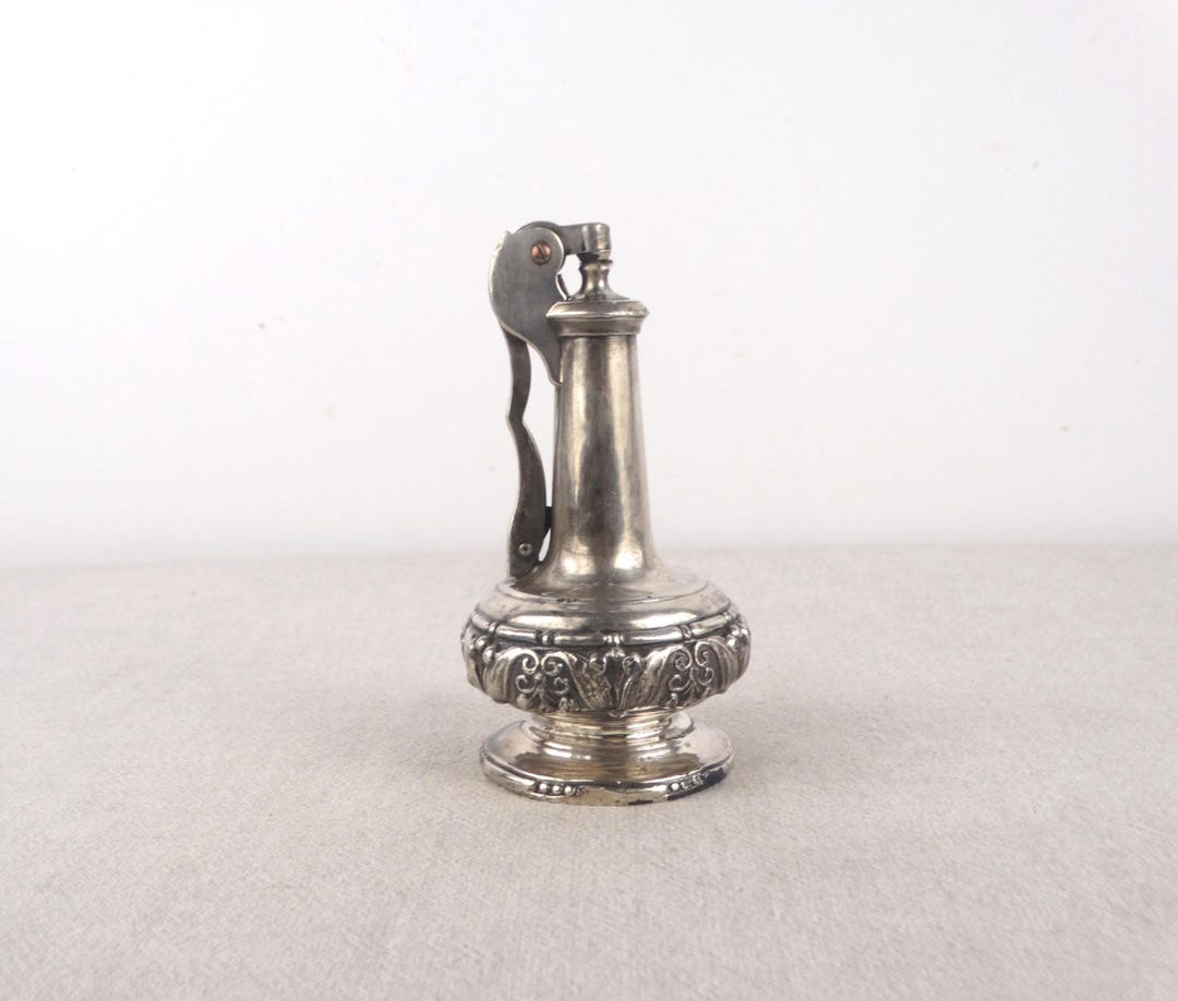 Silver Table Lighter, Ronson Decanter Deluxe Lighter, Art Deco Lighter ...