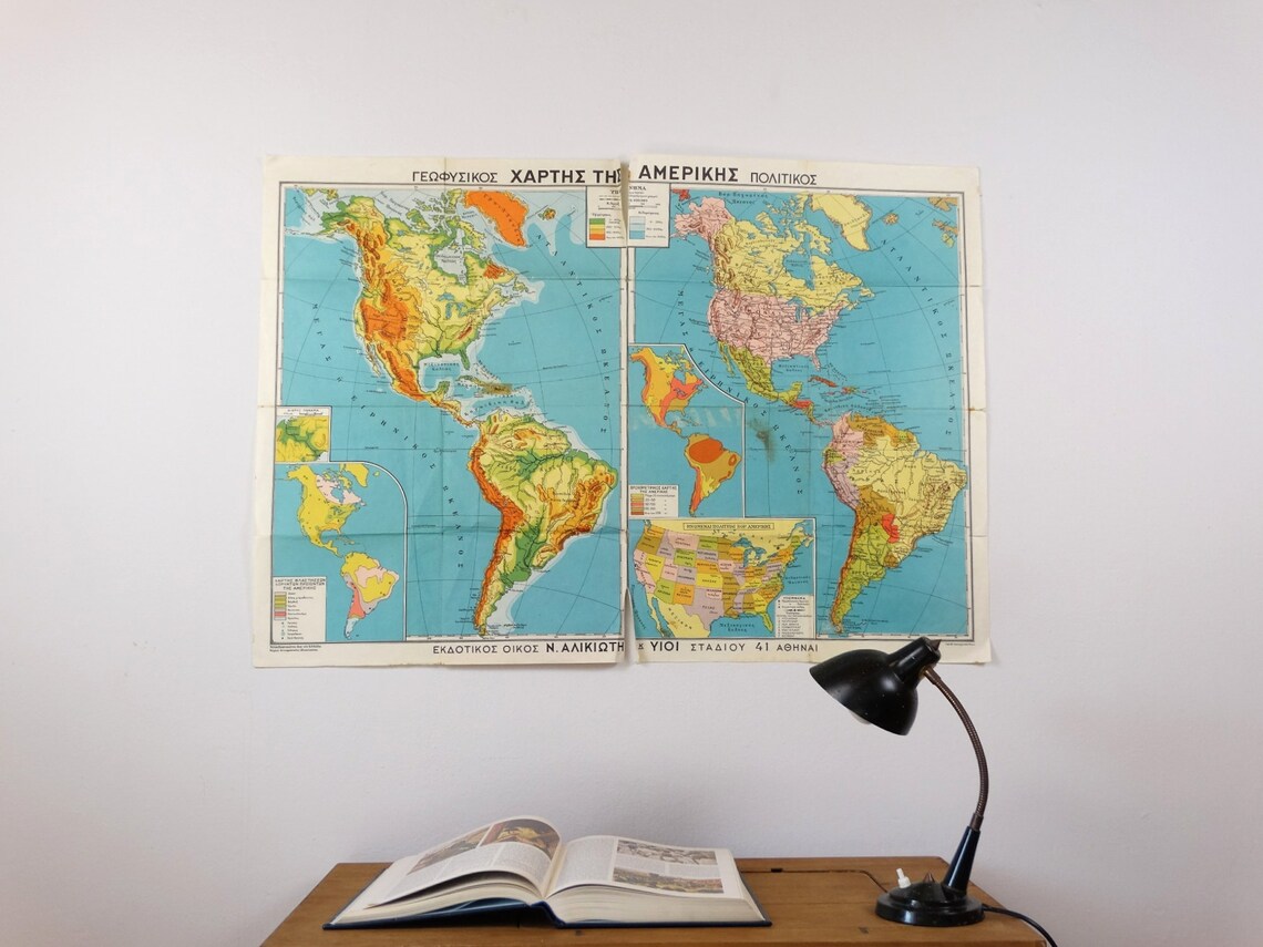American Poster Chart, American Chart, Greek Chart, Geography Poster ...