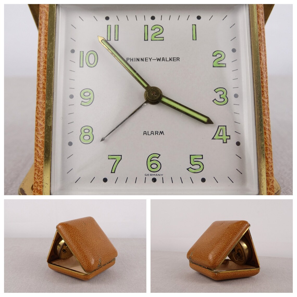 Phinney Walker Clock Vintage Travel Clock Manual Clock Wind | Etsy