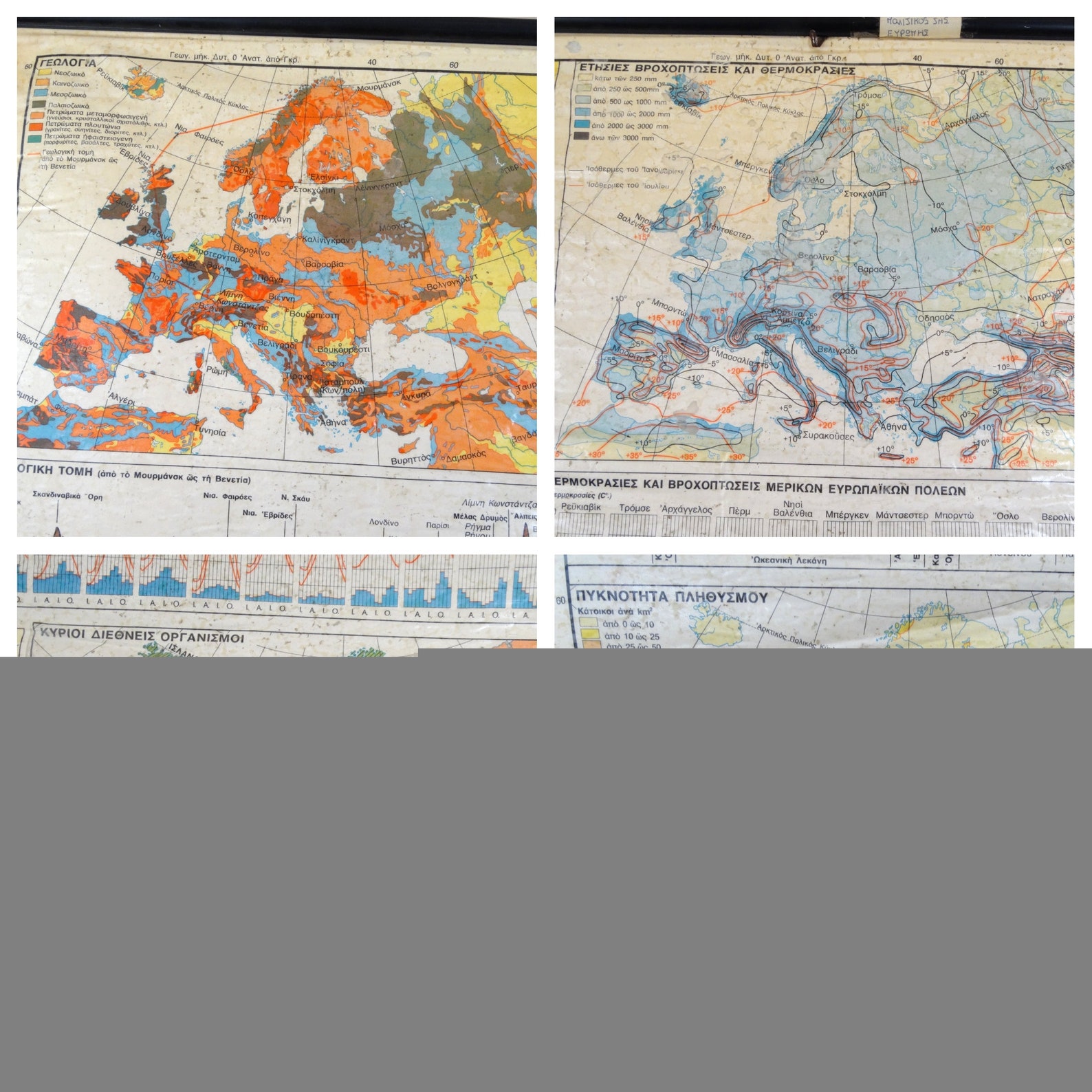 European Chart, Geography School Chart, Classroom Chart of Europe ...