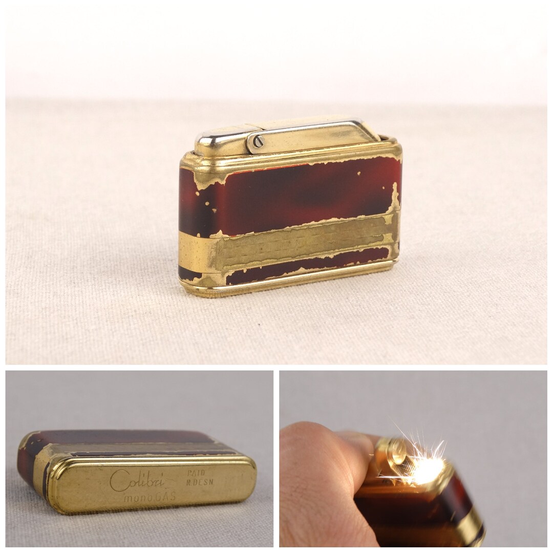 Vintage Colibri Monogas Lighter for Parts, Vintage Colibri Gas Lighter ...