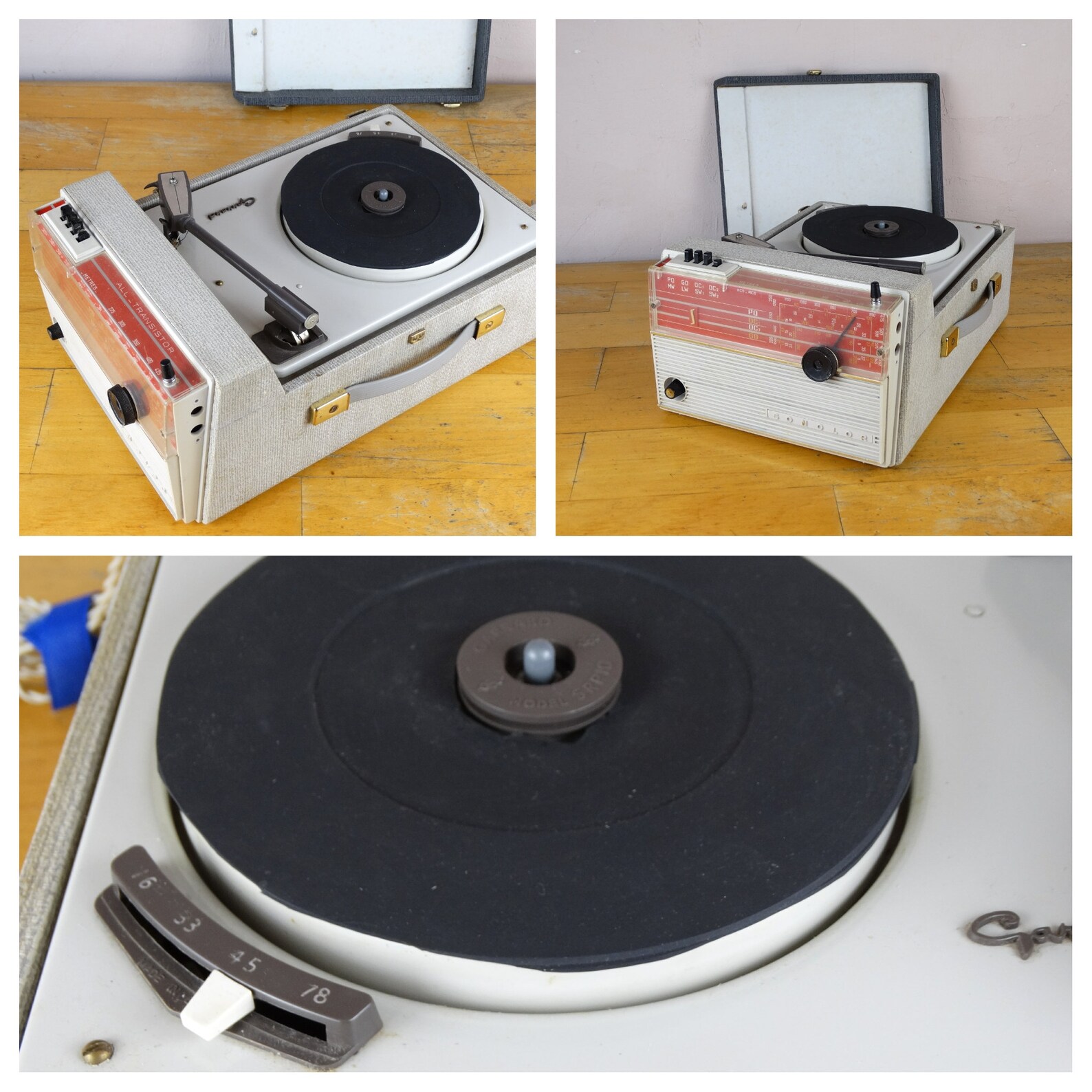 Garrard SPR 10, Portable Record Player, Transistor Radio, Vinyl Player ...