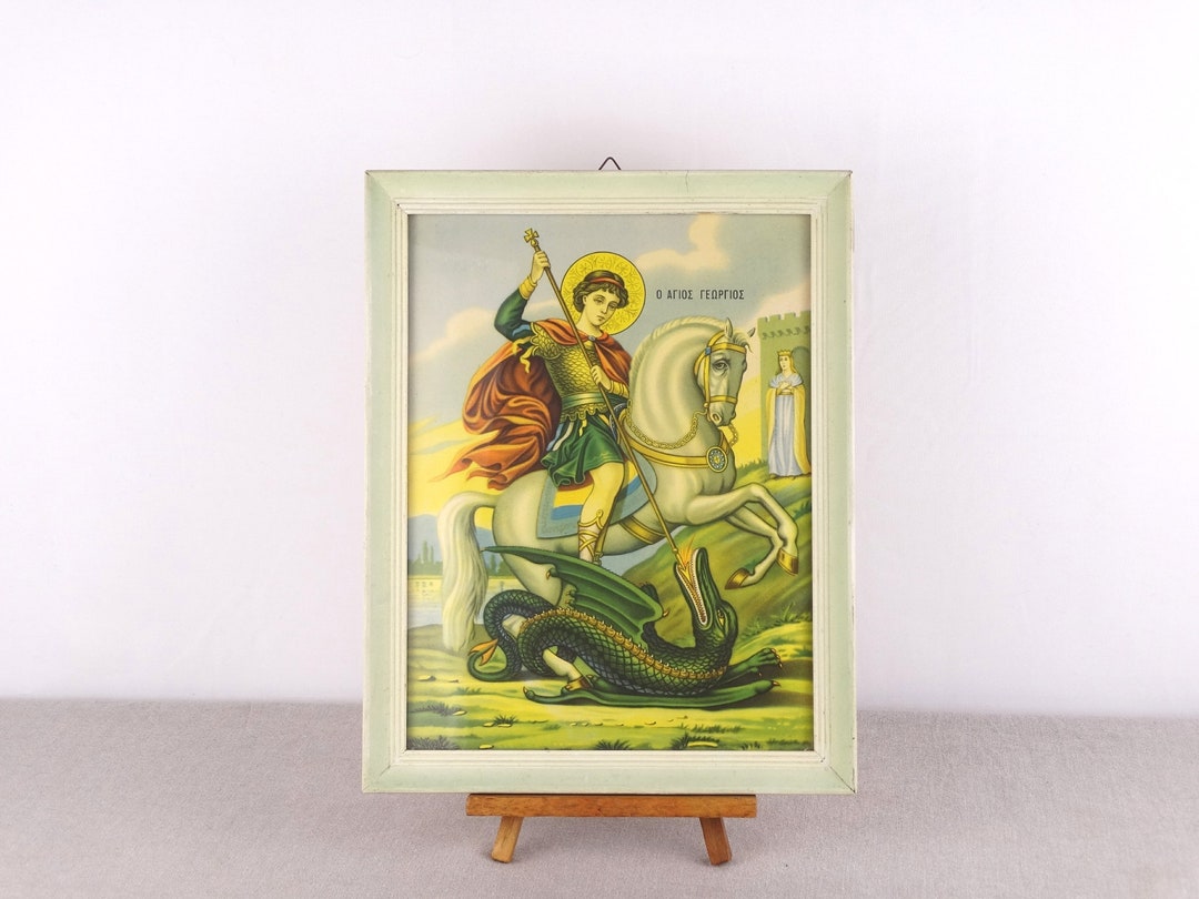 St George Icon, Old Icon, Orthodox Icon, Religious Icon, Catholic Icon ...
