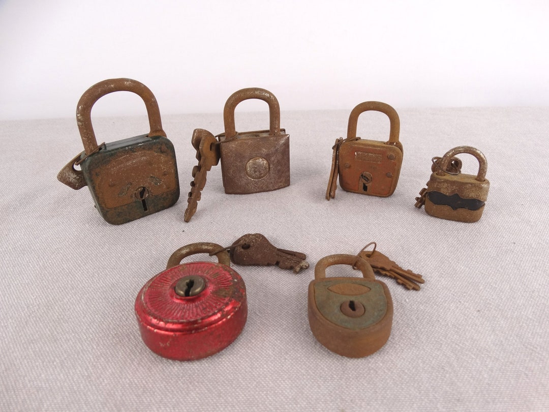 Rustic Padlocks Collection, Old Padlocks and Keys, Antique Padlock ...