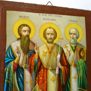 Three Holy Hierarchs, Basil the Great, Gregory the Theologian, John ...