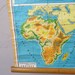 Geography Chart of Africa, Old Canvas Chart, Pull Down Chart, School ...