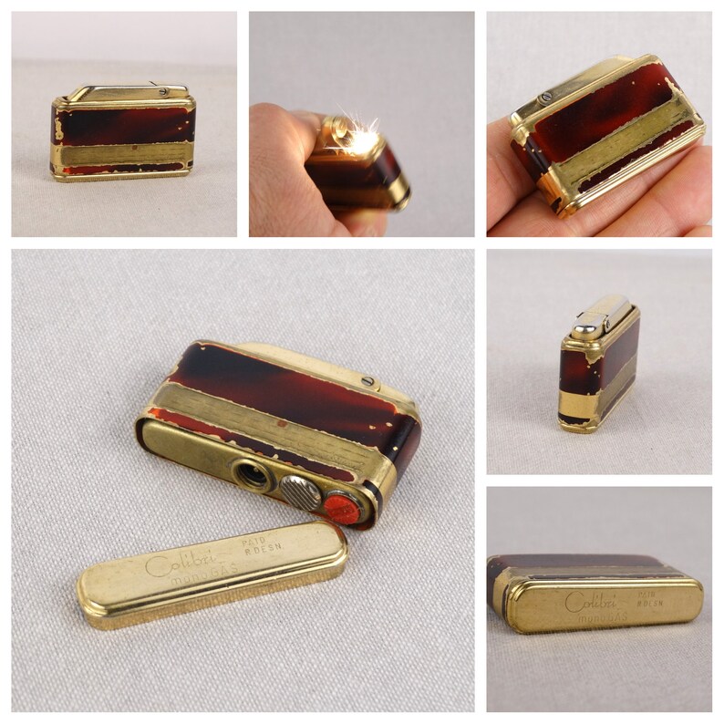 Vintage Colibri Monogas Lighter for Parts Vintage Colibri Gas - Etsy