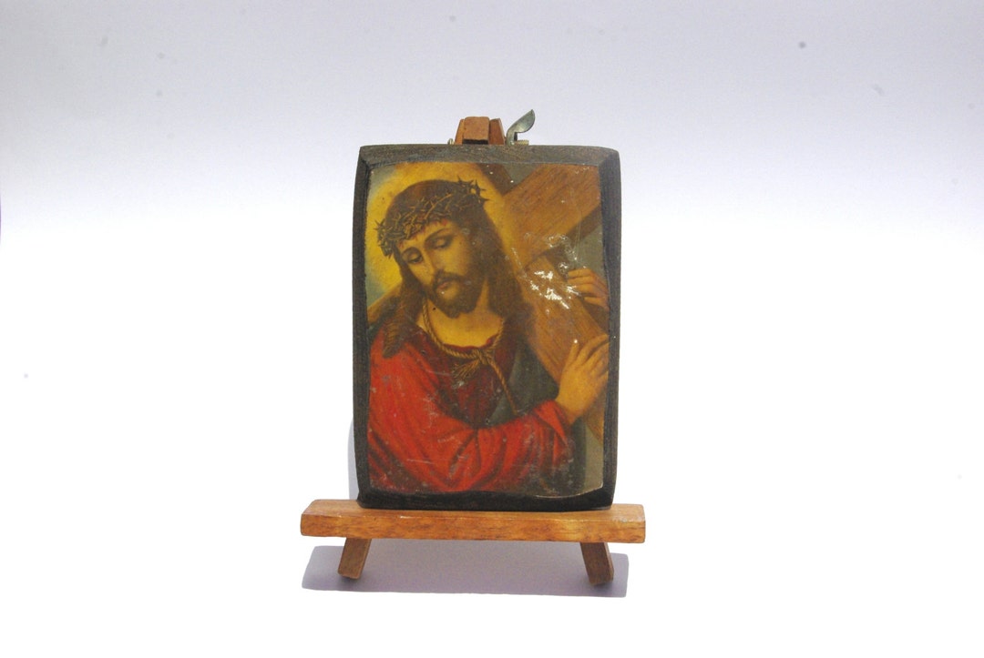 Jesus Christ, Wooden Icon, Catholic Decor, Religious Art, Crucifixion ...
