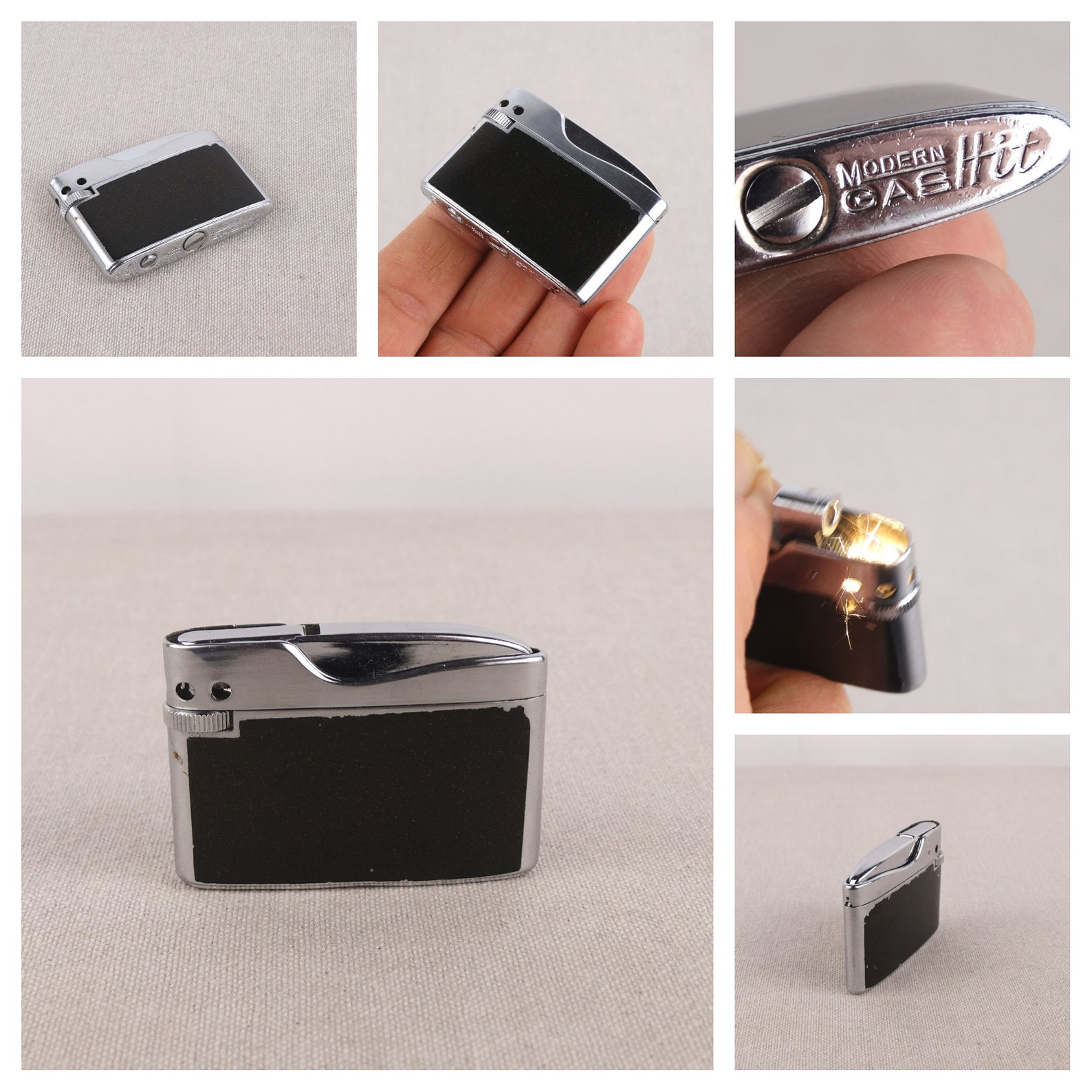 Vintage Modern Lighter, Modern Hit Lighter, Modern Lighter Parts, Gas ...