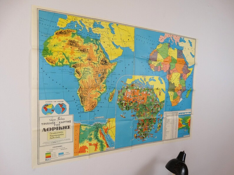 Africa Poster Chart African Chart Old Chart African - Etsy
