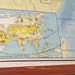 Asian Map, Geography School Map, Canvas Chart, Pull Down Chart, Large ...