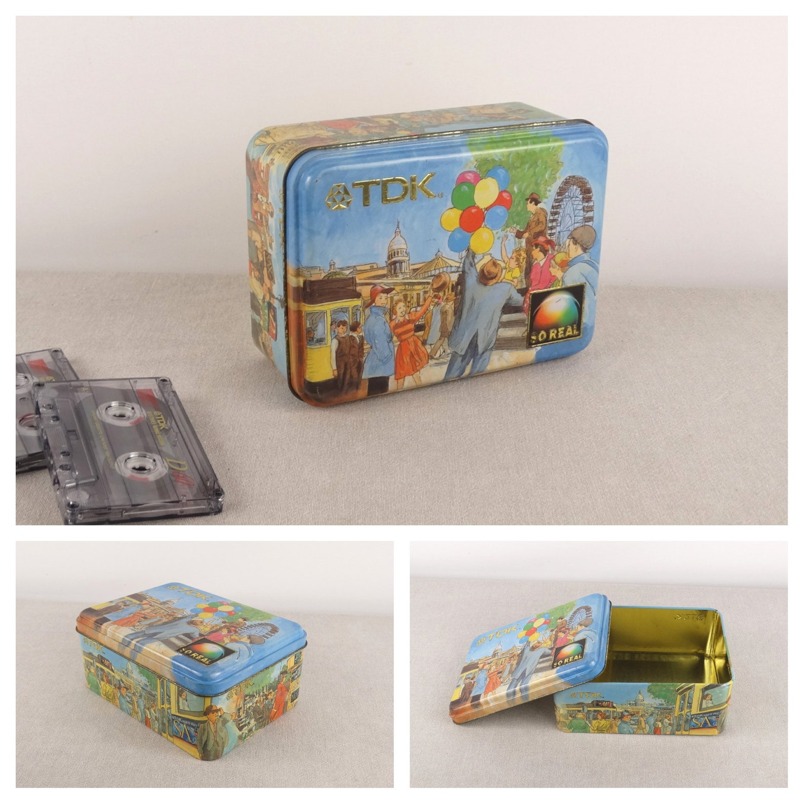 Vintage TDK Cassette Box, Cassette Holder, Tape Holder, Tape Case ...