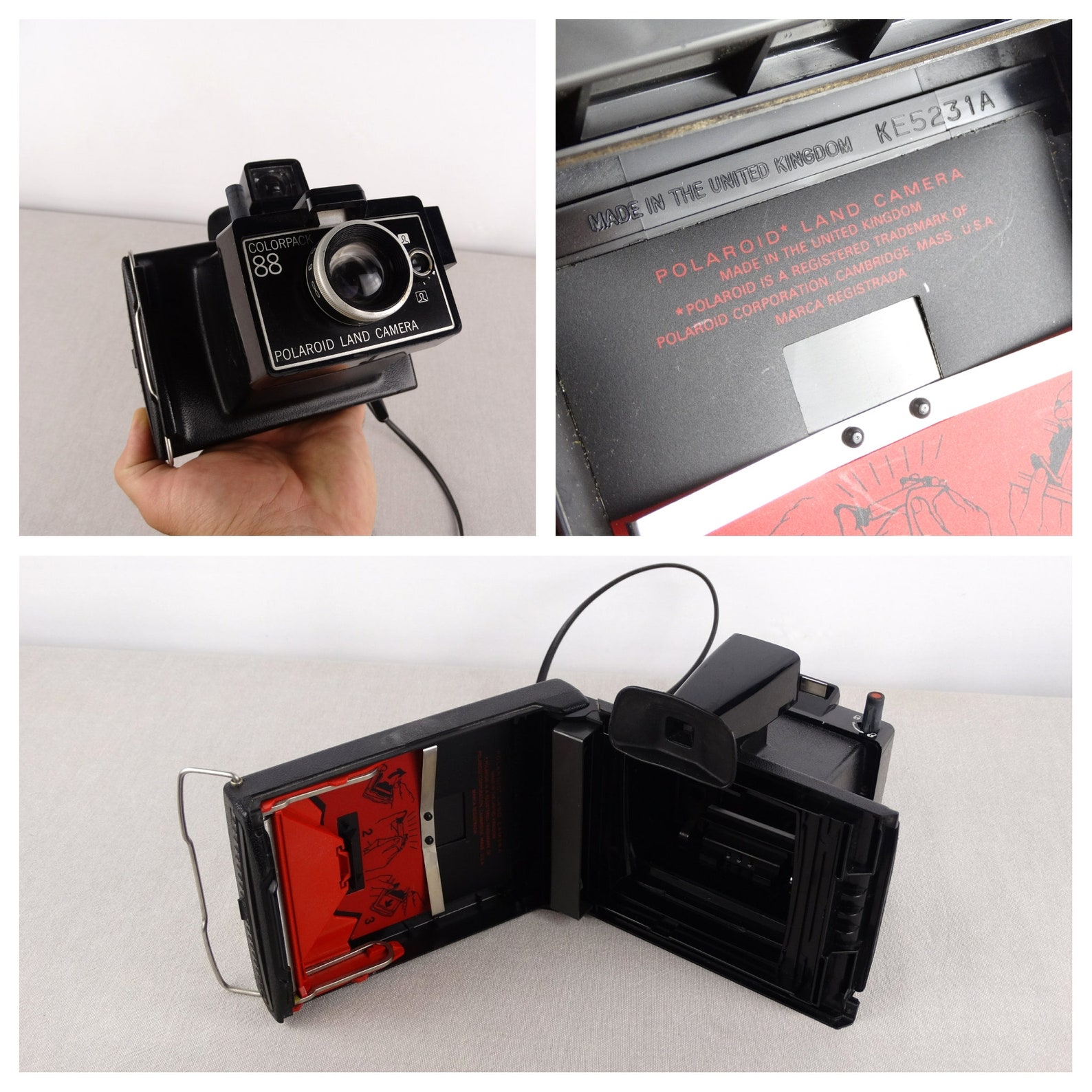 Polaroid Colorpack 88, Vintage Polaroid Camera, Land Camera, 88 Film ...