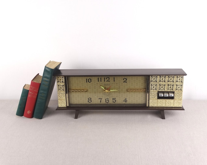 Seiko Fancy Gold Music Bell, Working Table Clock, Desk Alarm Clock, Old ...