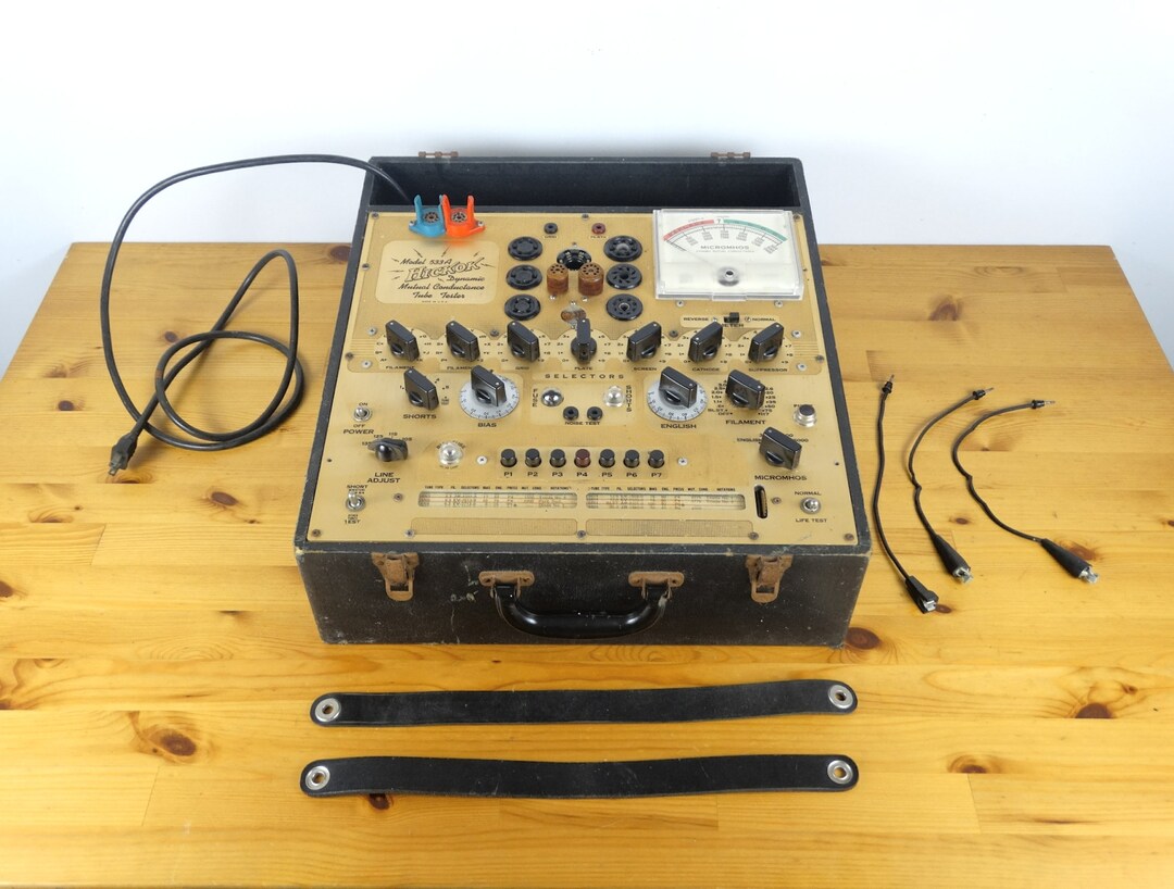 1947, Hickok 533A, Dynamic Mutual Conductance Tube Tester, Tube Checker ...