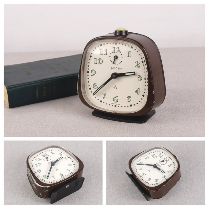 Vintage Peter Clock Retro Wind up Clock Old Timepiece Night | Etsy