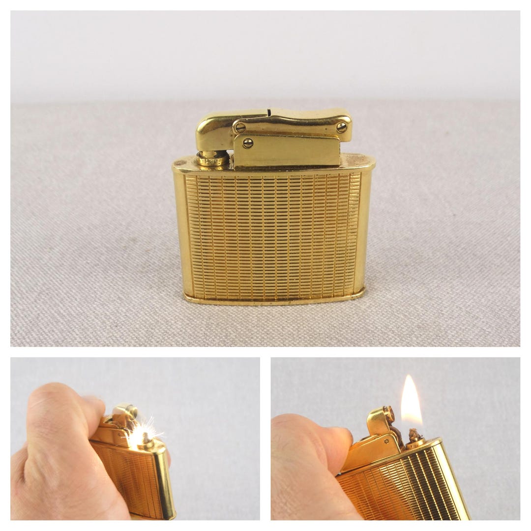 1951, KW Automatic Lighter, Vintage Lighter, Gold Plated Lighter ...