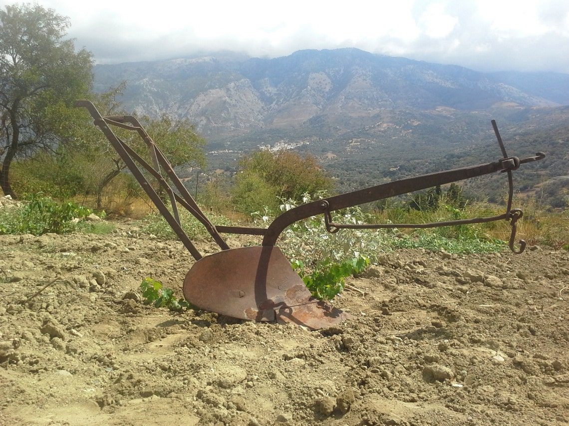 Antique Plow, Primitive Outdoor Decor, Garden Decor, Agriculture ...
