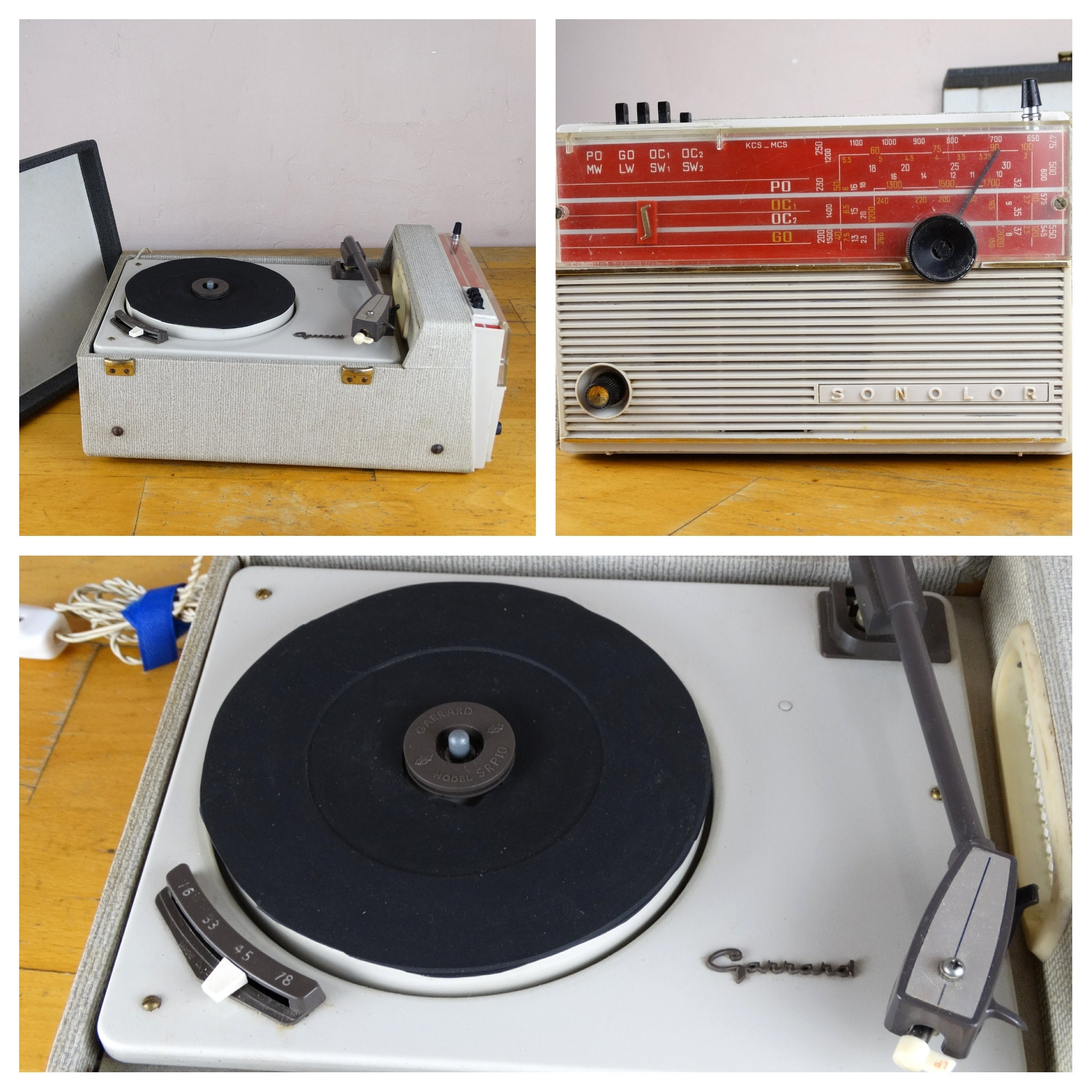 Garrard SPR 10, Portable Record Player, Transistor Radio, Vinyl Player ...
