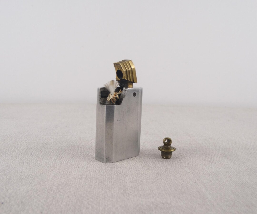 Vintage Aluminium Lighter, Lift Arm Lighter, Petrol Lighter, Aluminium ...