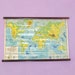 World Atlas Map, Geography School Map, Canvas Chart, Pull Down Chart ...