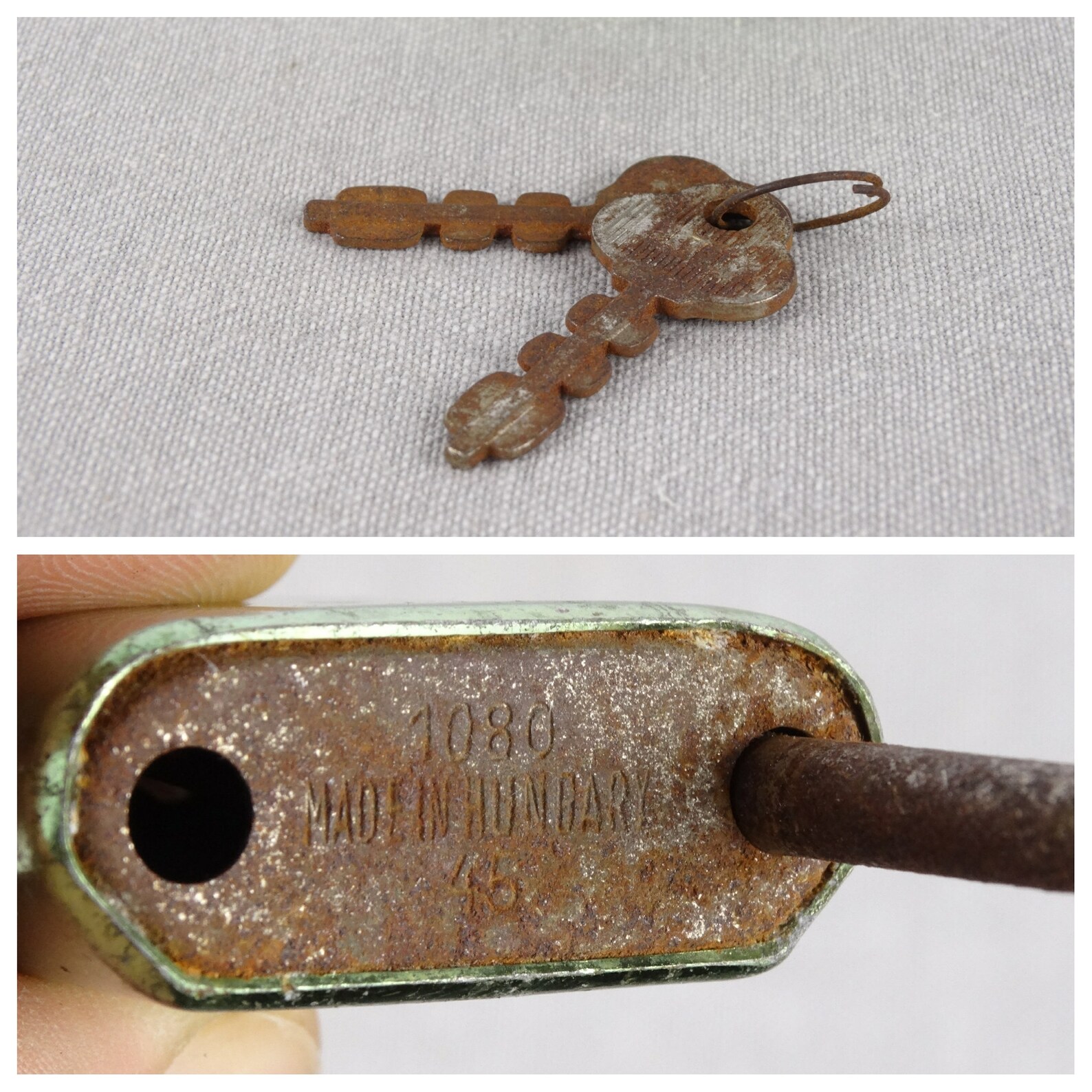 Rustic Working Padlock Elzett Padlock Padlock With Key Old | Etsy