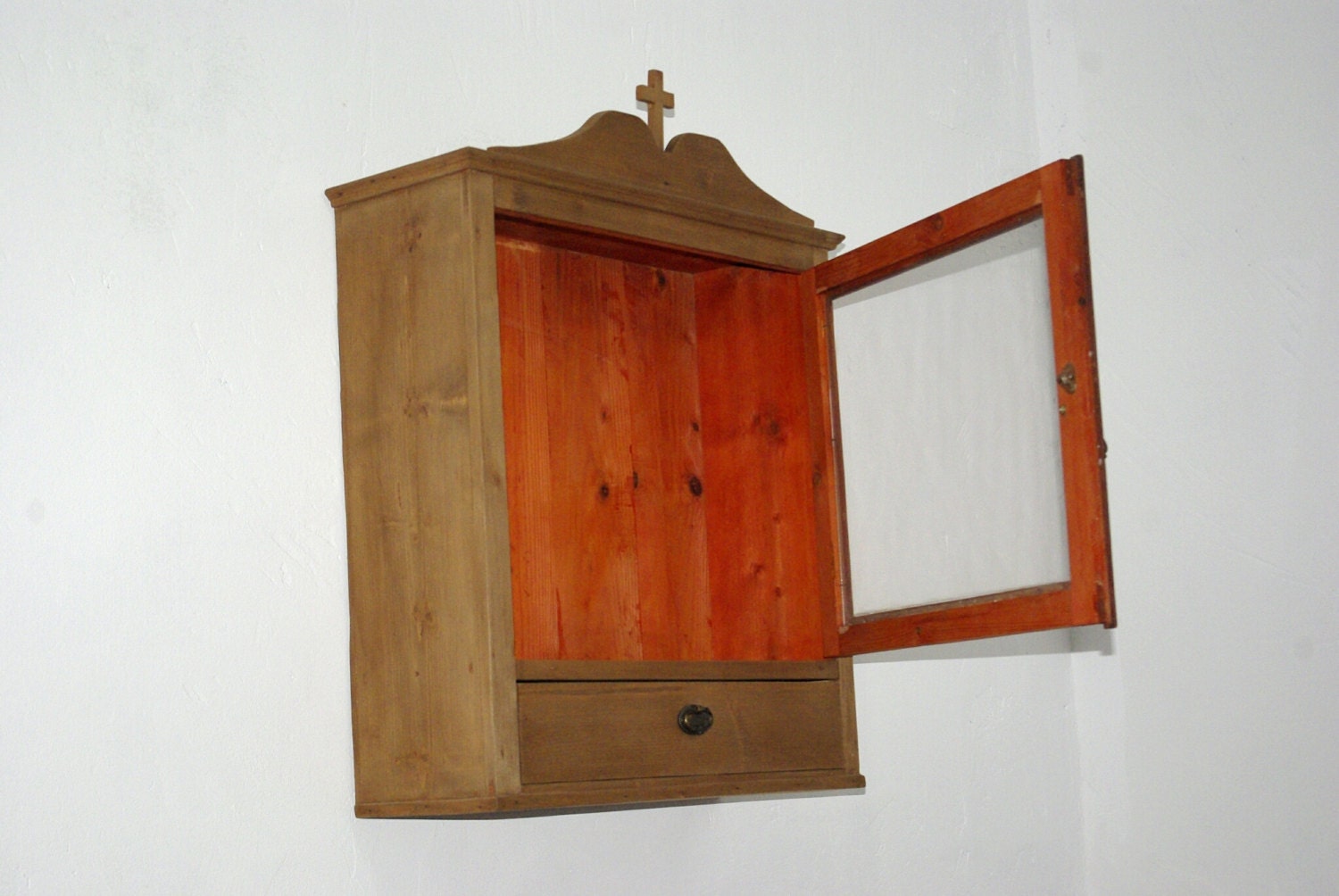 Antique Religious Shrine, Religious Art, Catholic Decor, Baptism Gift ...