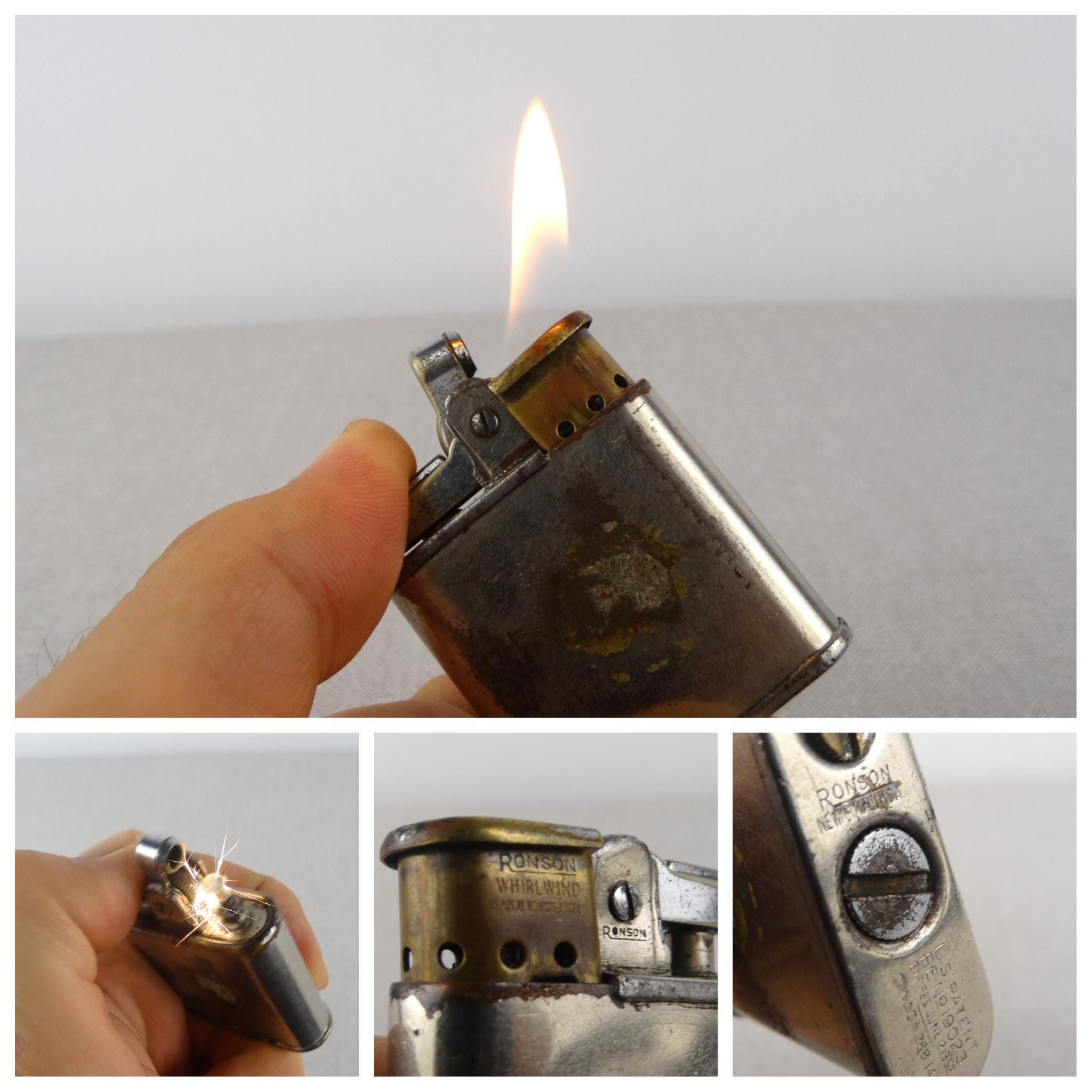 1940, Ronson Whirlwind Lighter, Torch Lighter, Outdoor Lighter, Petrol ...