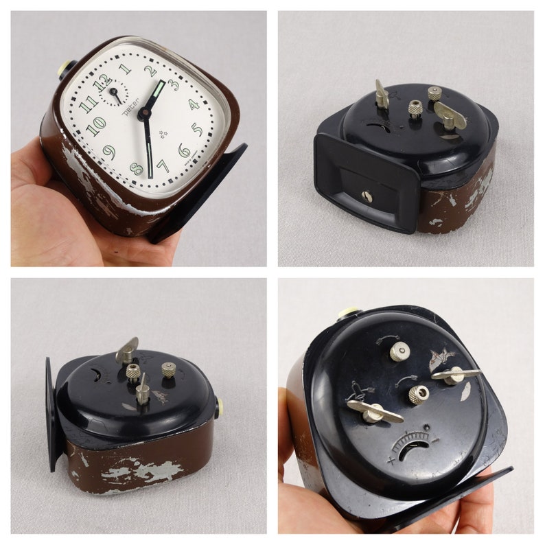 Vintage Peter Clock Retro Wind up Clock Old Timepiece Night | Etsy