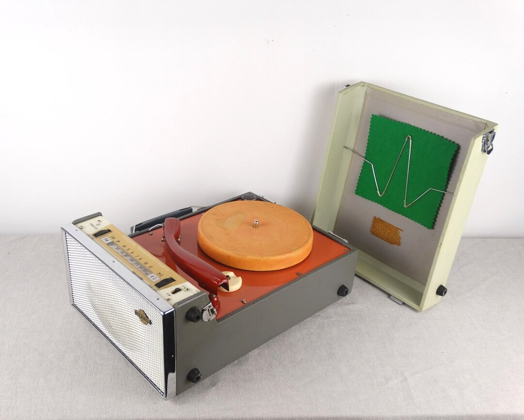 Vintage Jupiter Phonograph Radio, Suitcase Record Player, Transistor ...