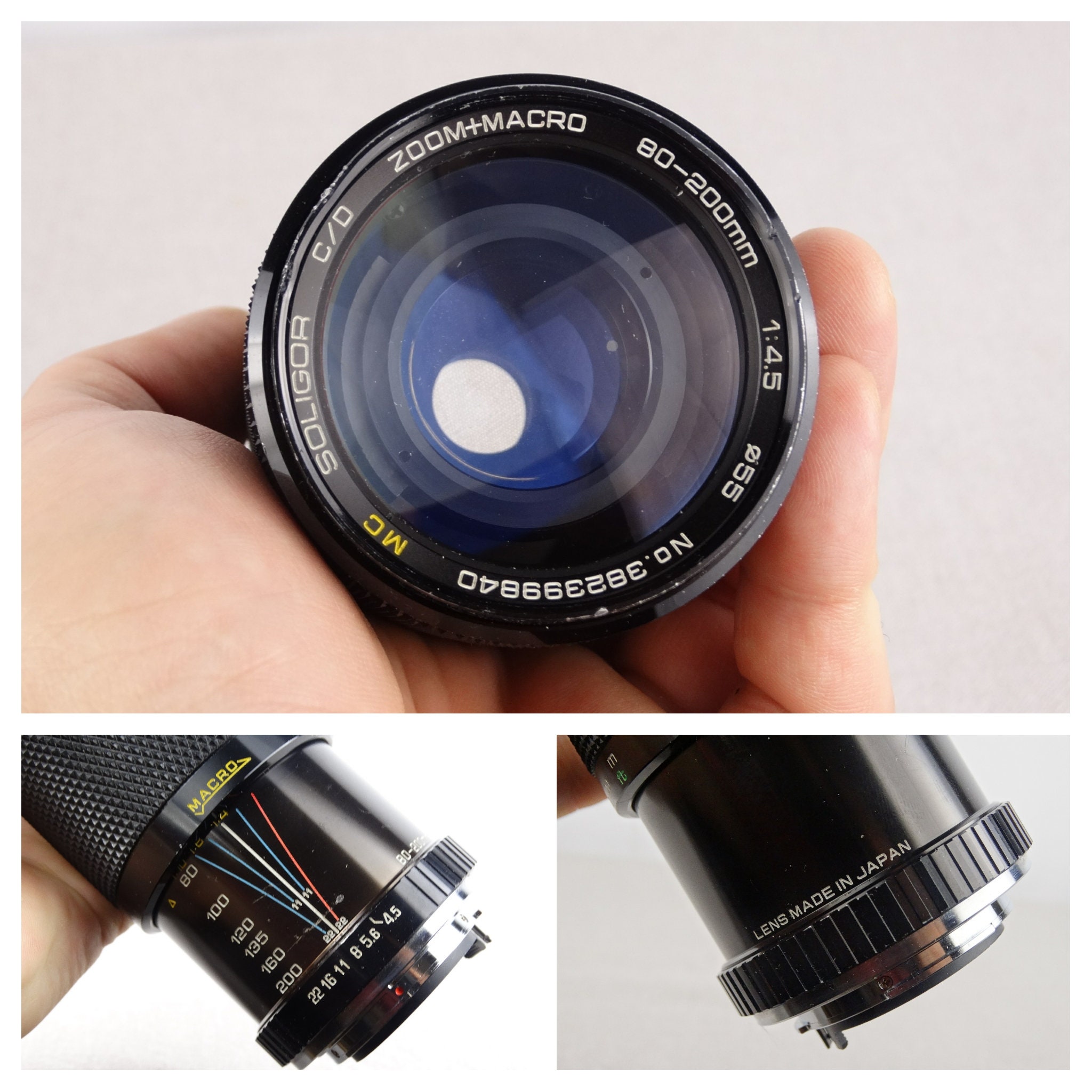 MC Soligor Macro 80 200mm f 4.5 Lente Soligor Teleobjetivo | Etsy