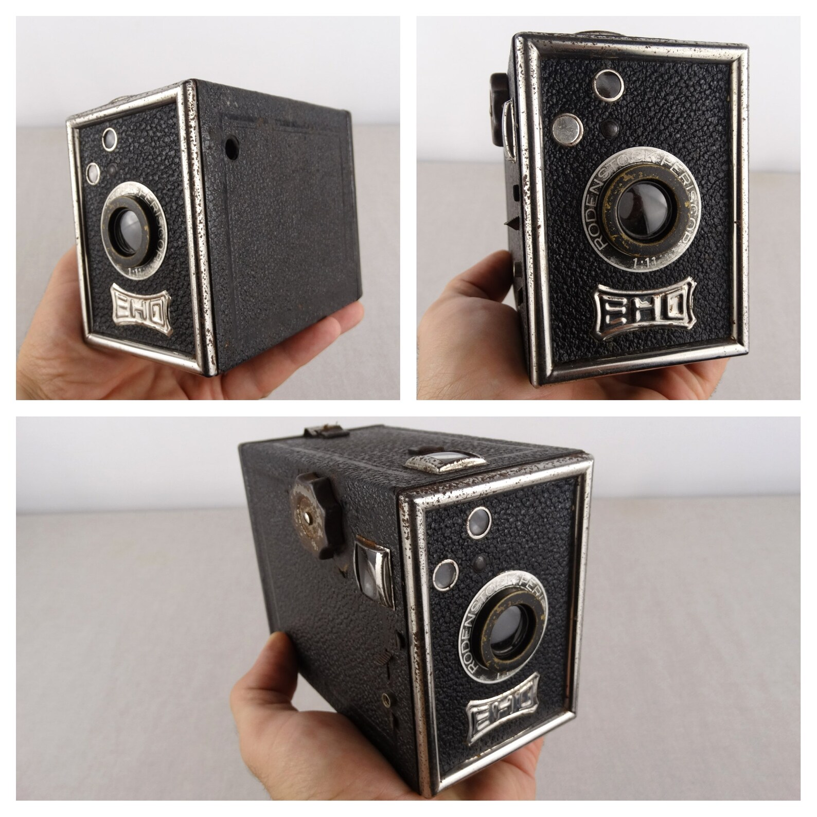 1930, Eho Altissa Camera, Eho Box Camera, Antique Box Camera, Antique ...
