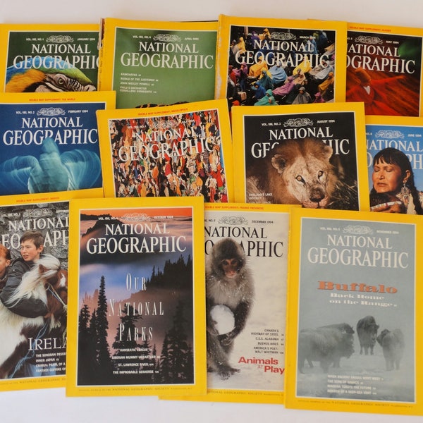 National Geographic Magazines - Etsy