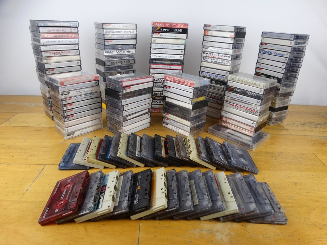 Vintage Cassettes Lot Cassettes Collection Tapes Vintage | Etsy