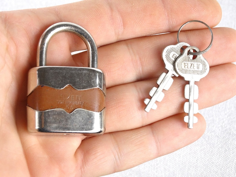Retro Padlock, Old Padlock, Brown Padlock, Working Padlock, Small ...
