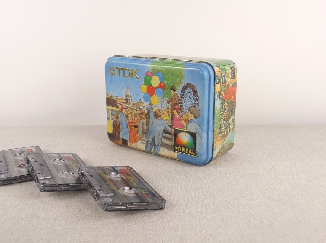 Vintage TDK Cassette Box, Cassette Holder, Tape Holder, Tape Case ...