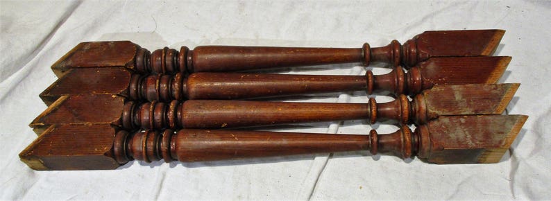 Balusters Architectural Salvage Arts & Crafts Old Set of 4 - Etsy