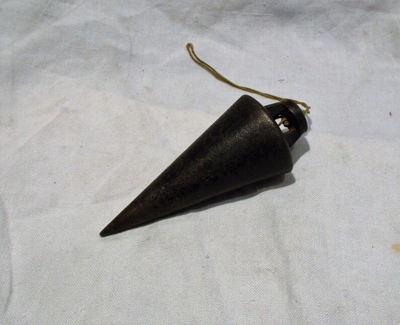 Plumb Bob Very Large Old Heavy Metal Antique Hardware and | Etsy