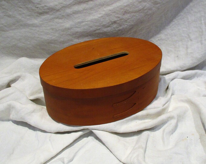 Shaker Box, Oval Shaker Tissue Box, Hand Made Lidded Box - Etsy
