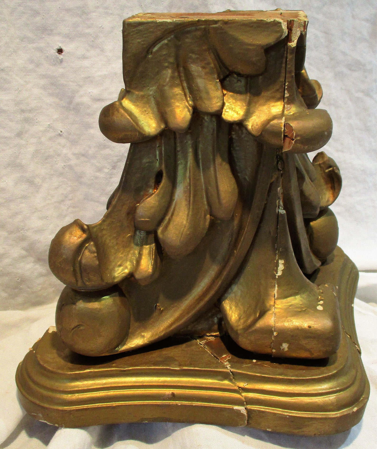 Rococo Column or Capital Fragment Old Gilded Architectural - Etsy