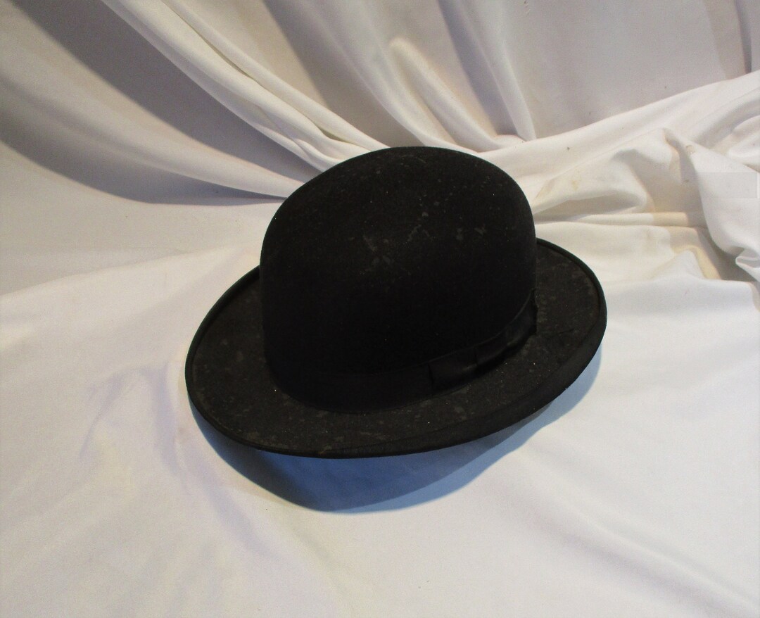 Amish Felt Hat, Vintage Men's Black Hat, Vintage Millinery, Vintage ...