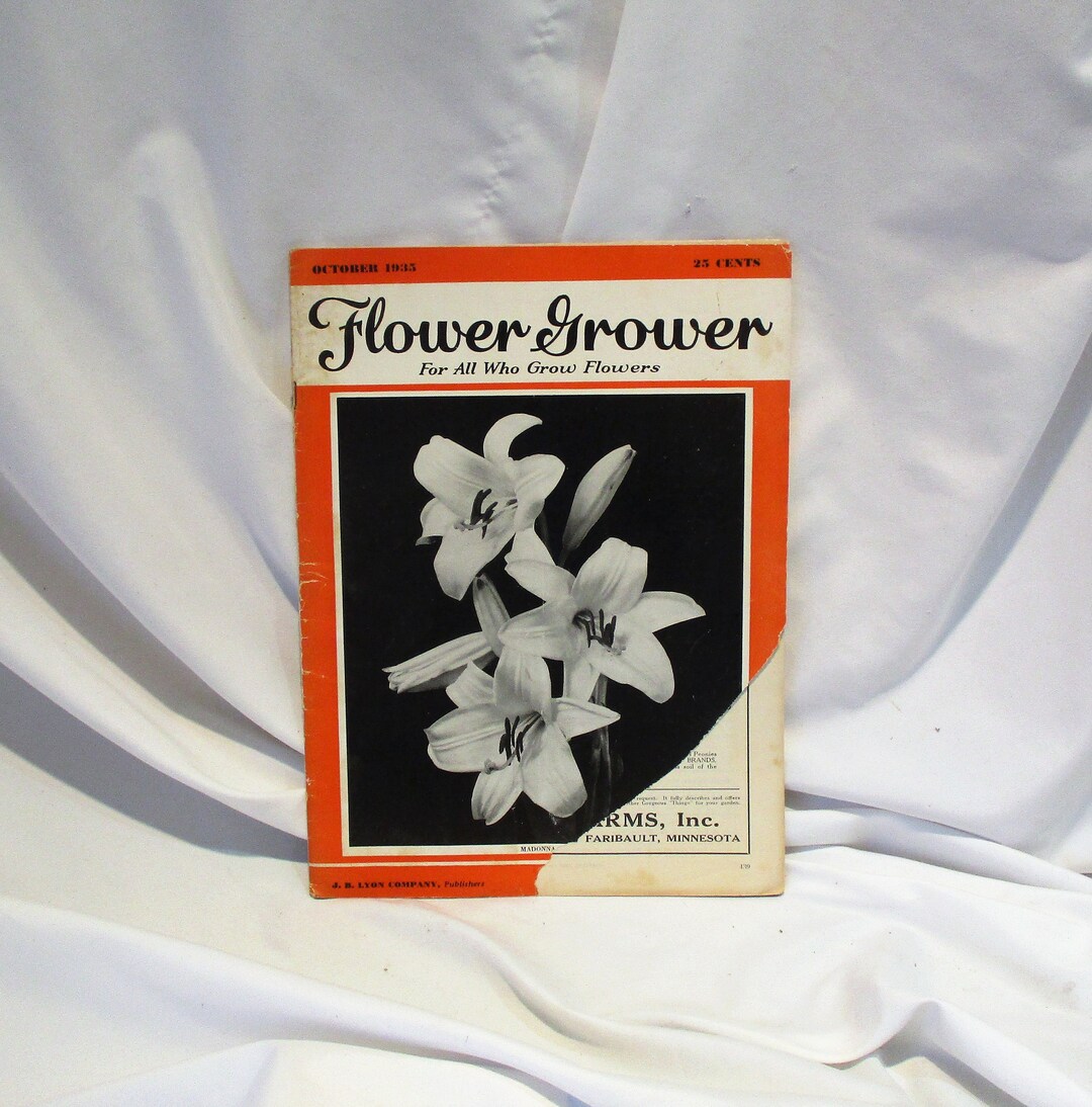 1935 Flower Grower Magazine: Vintage Floriculture History - Etsy