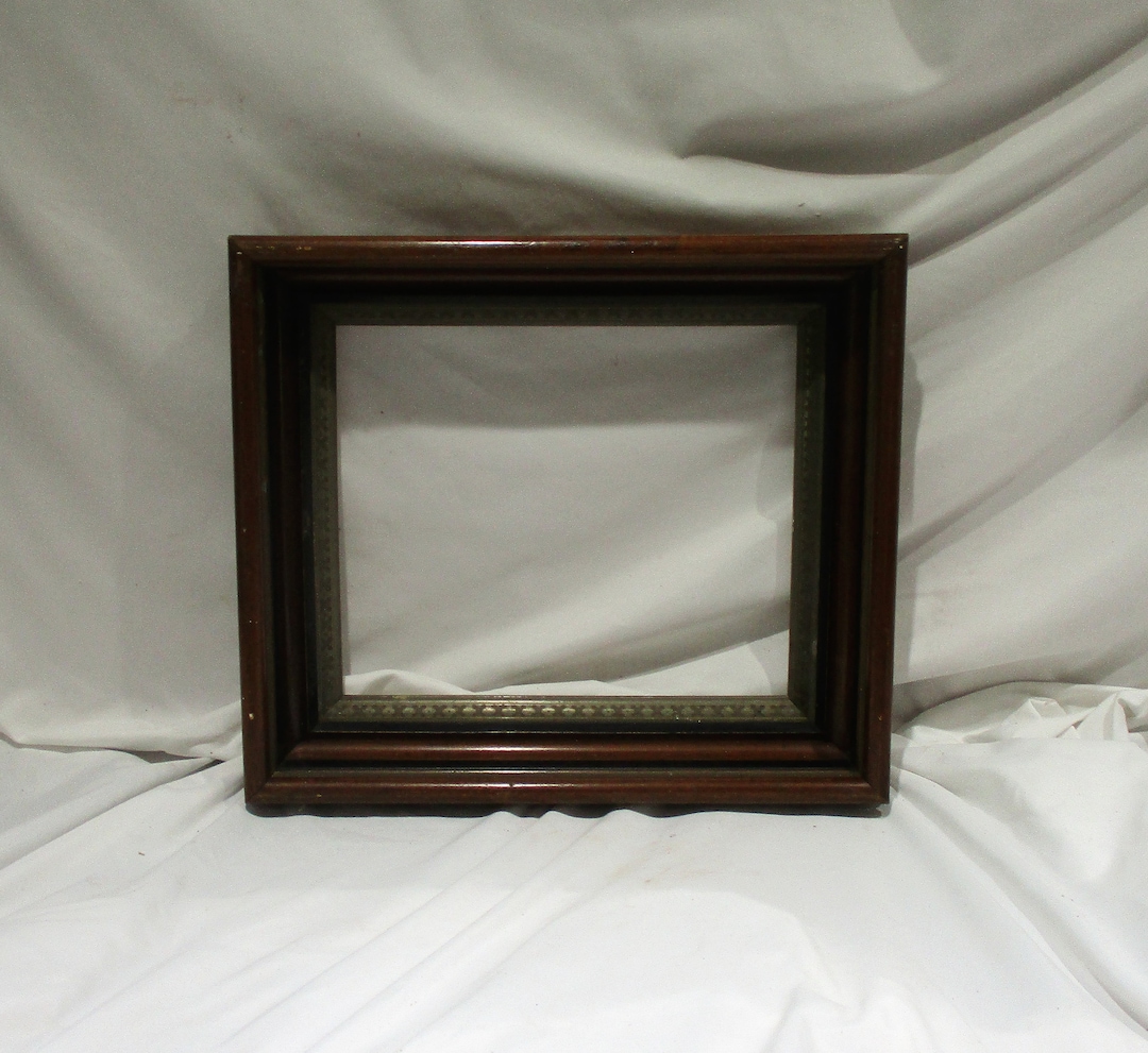 Wood Picture Frame, 1800s Walnut East Lake or Victorian Picture Frame ...