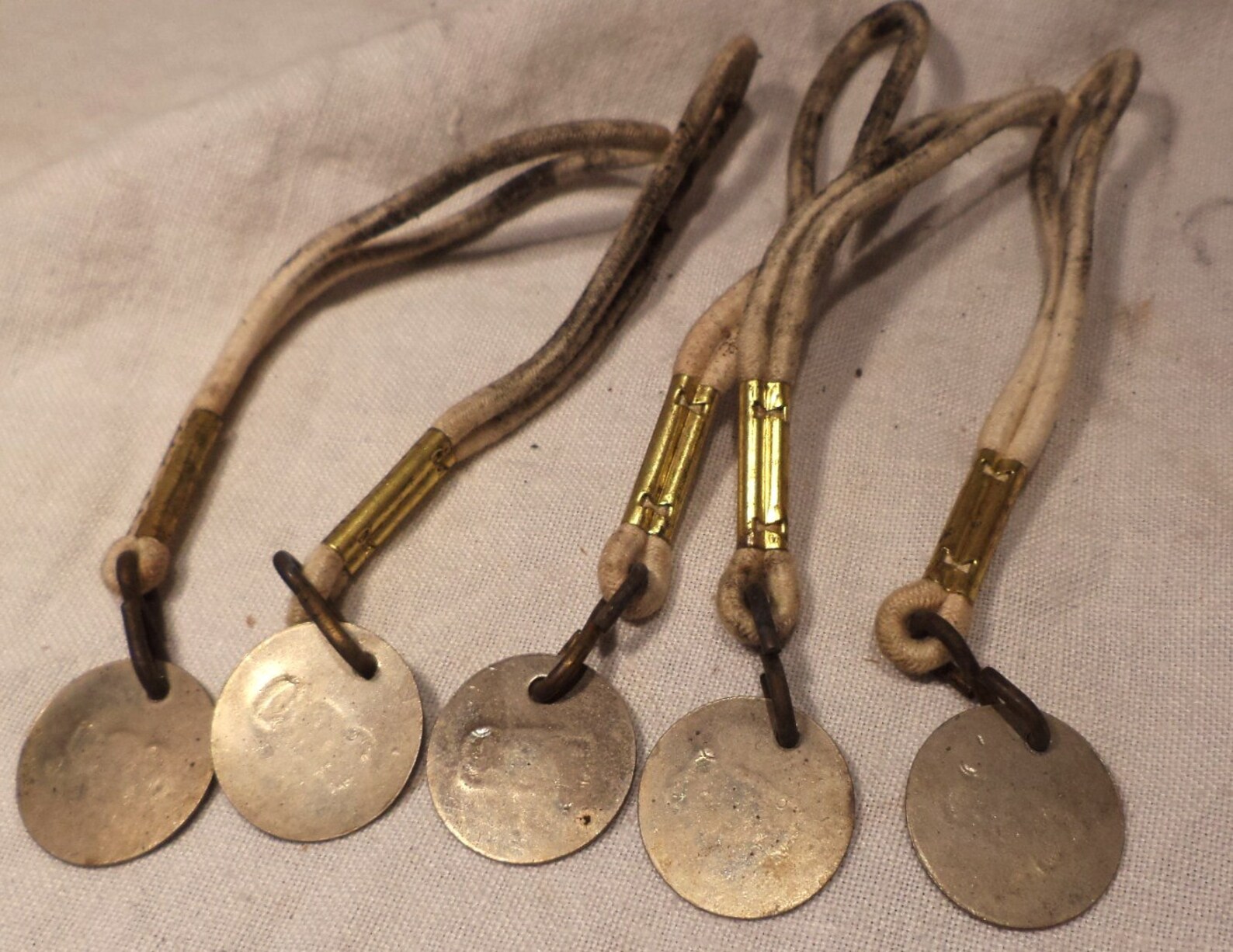 Stamped Metal Locker Tags - Vintage Set of 5 - Etsy